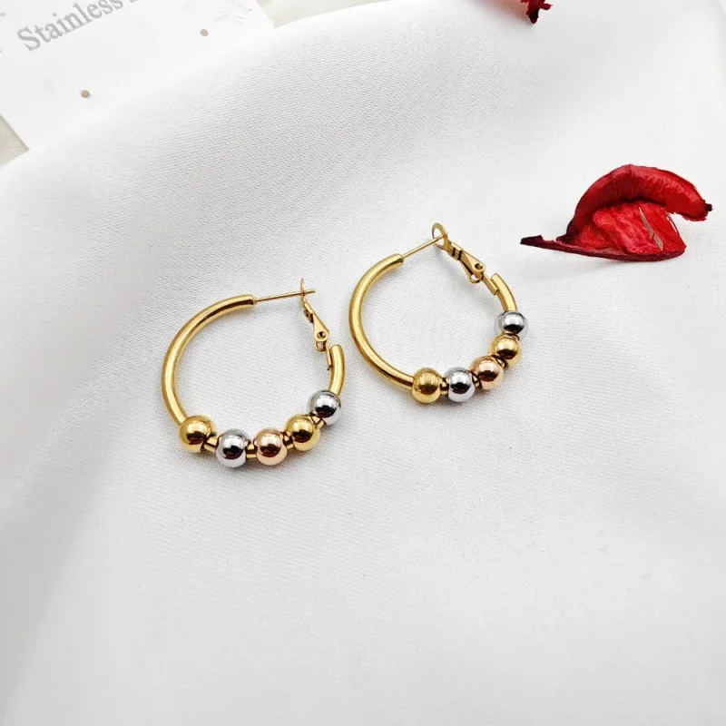 Stainless Steel 3 Renk Küpe – Stainless Steel